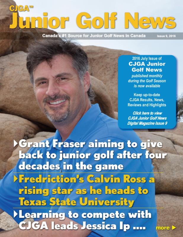 Grant Fraser dons cover of CJGA's Junior Golf News | InsideNC