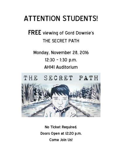 Don't miss free viewing of The Secret Path November 28 | InsideNC