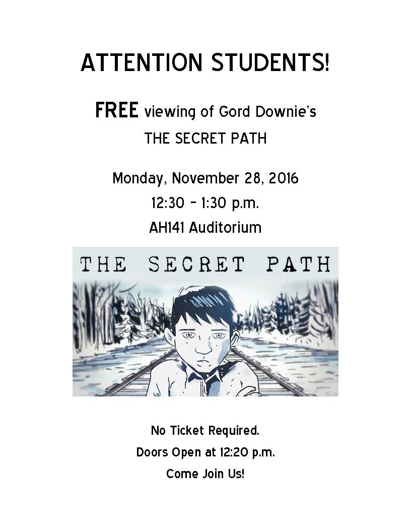 Don't miss free viewing of The Secret Path November 28 | InsideNC