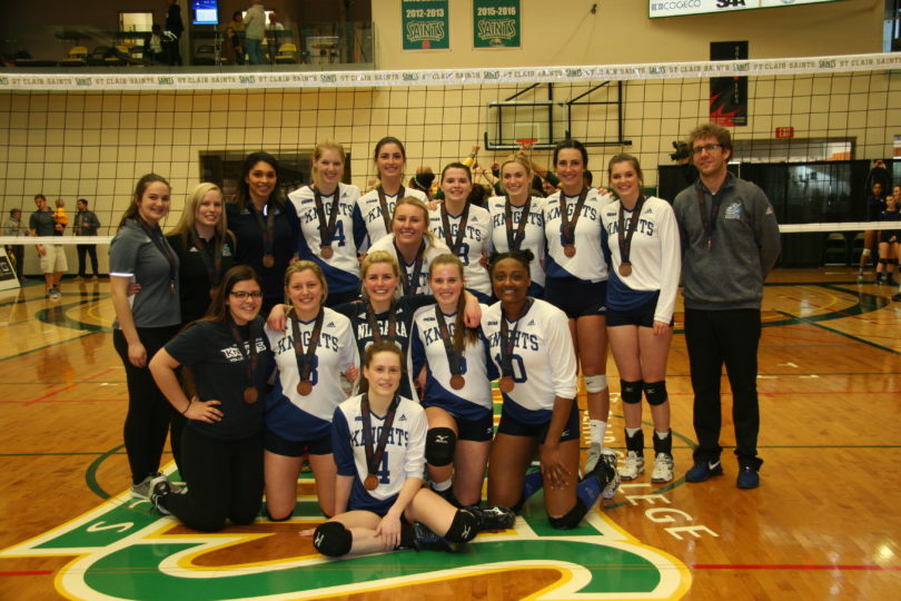 Knights Women’s Volleyball win OCAA bronze | InsideNC
