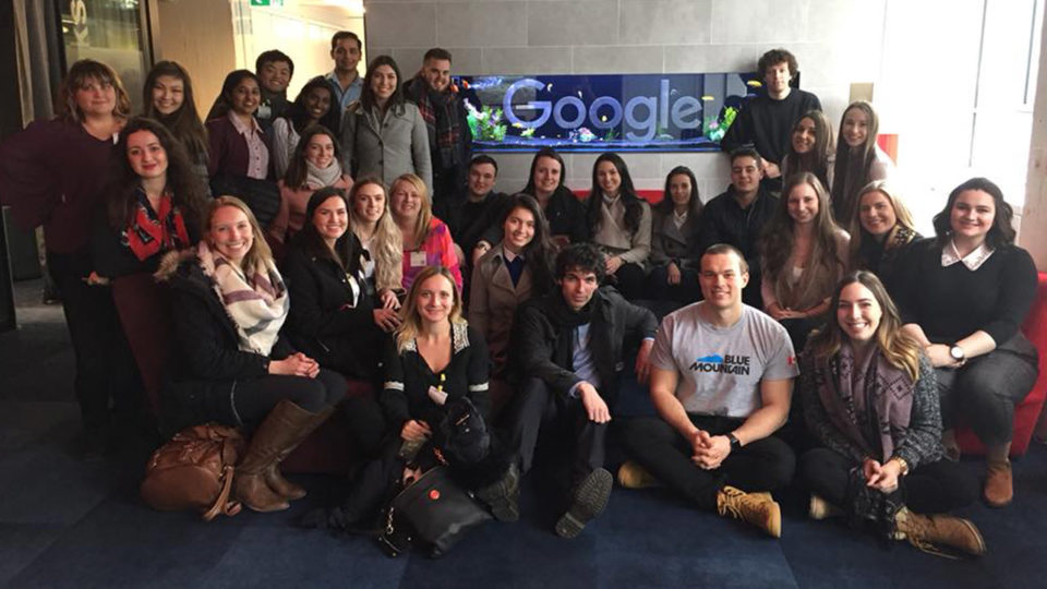 OK Google, lead the way: PR students get a rare inside look at Google ...