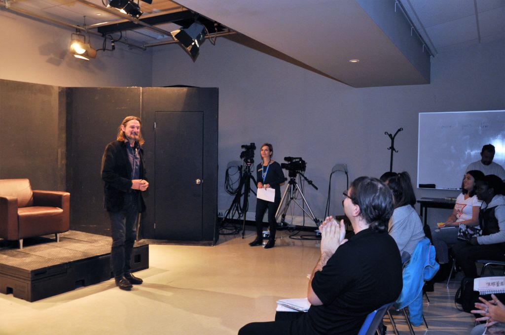 Actor John Tench shares experience, advice with students | InsideNC