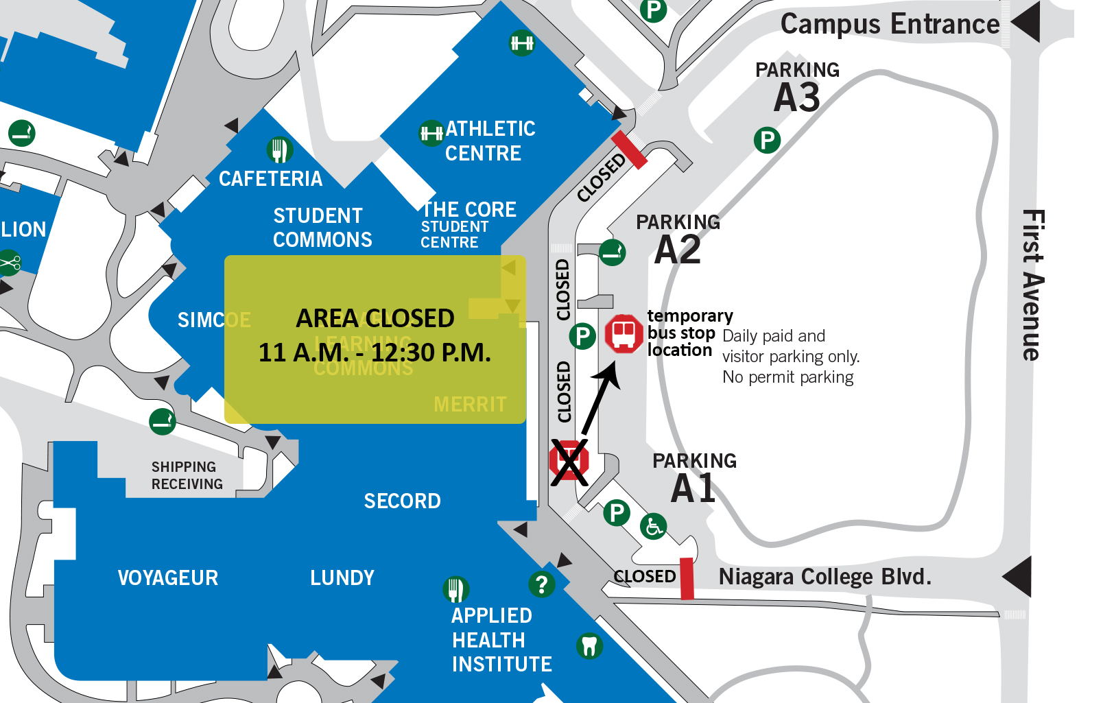 Welland Campus - scheduled closure of Niagara College Blvd, Library and ...