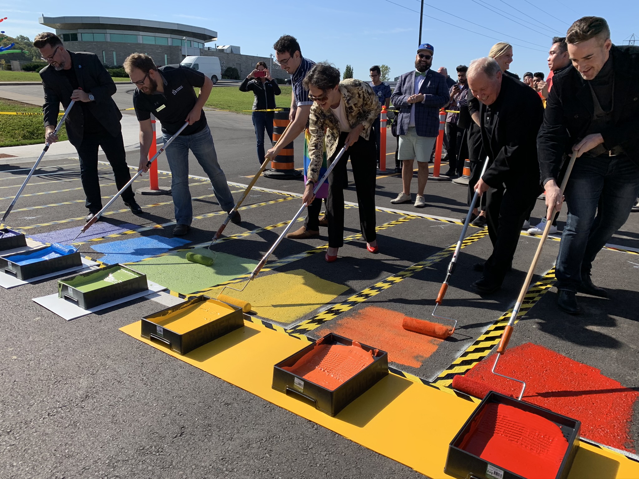 Rainbow crosswalk unveiled at Niagara-on-the-Lake Campus | InsideNC