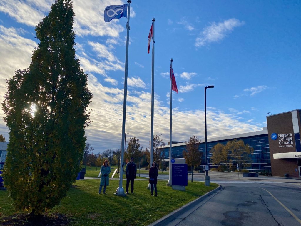 Niagara College marks Louis Riel Day by raising the Métis flag | InsideNC