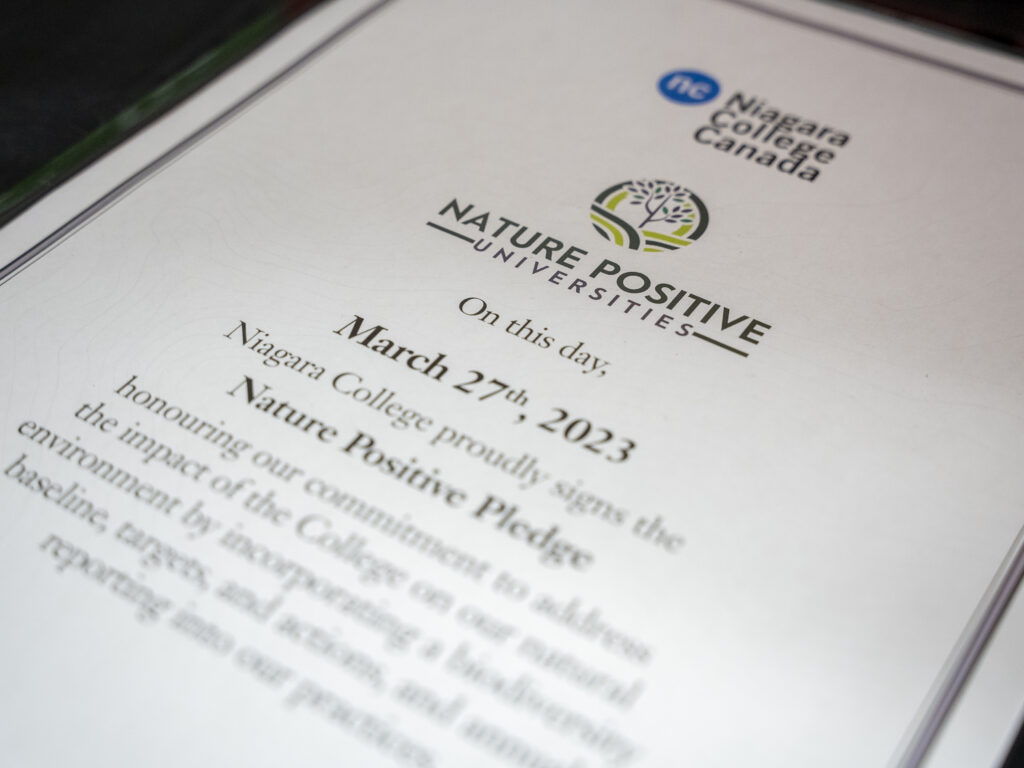 Niagara College signs Sustainable Development Goals Accord and Nature ...