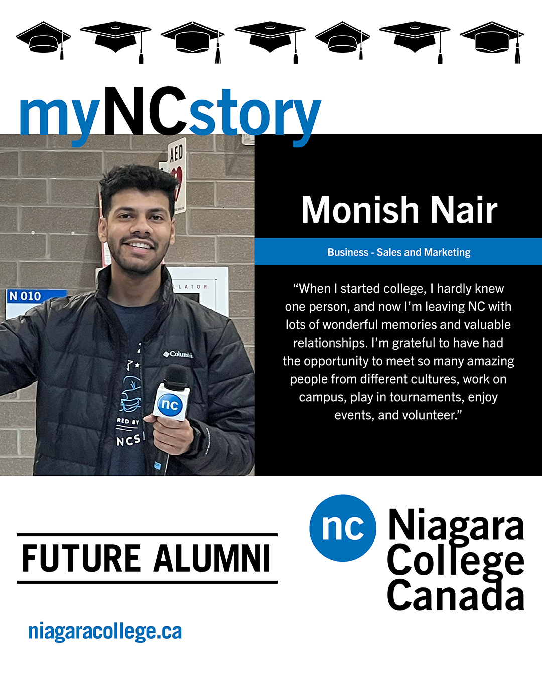 Future alumni spotlight 2023: Monish Nair | InsideNC