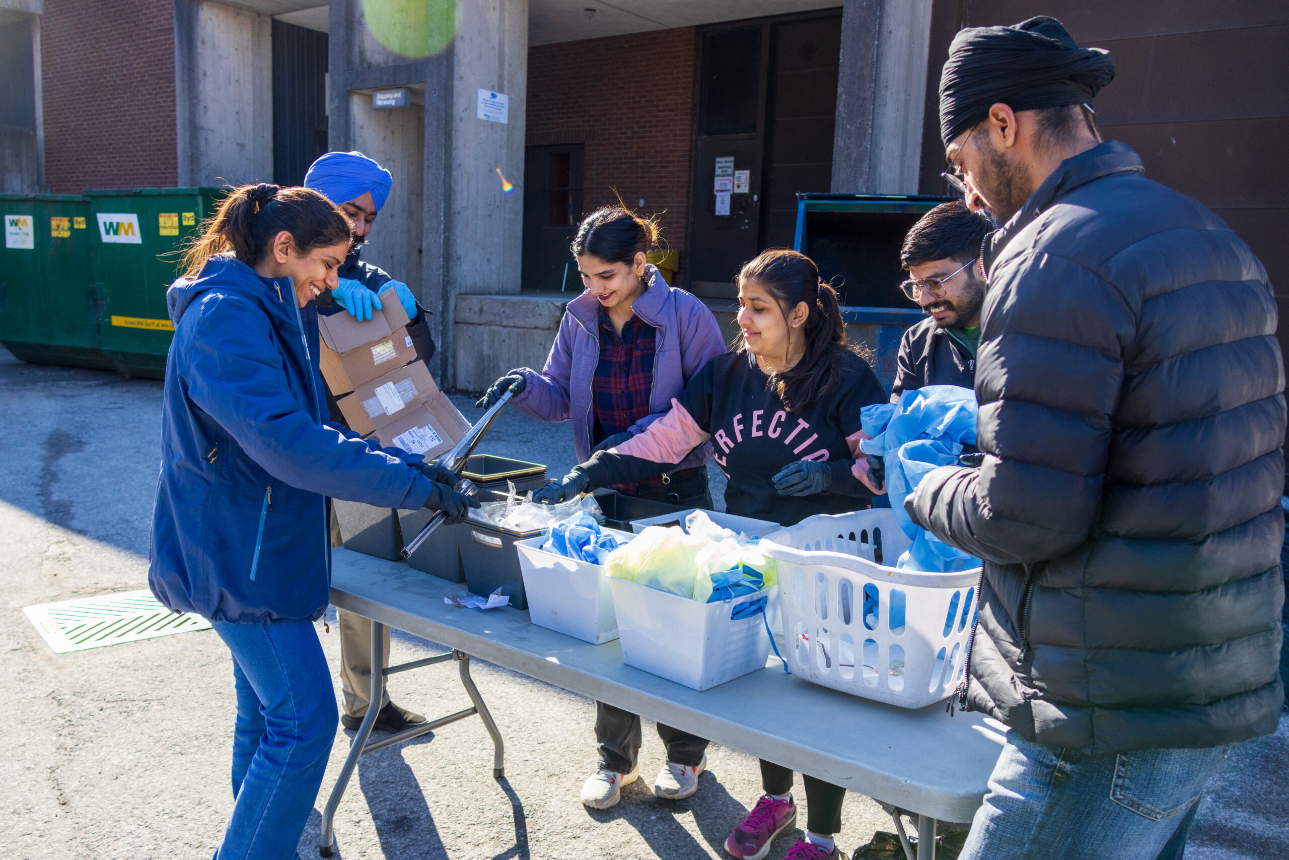 EMA students conduct waste audit on campus in support of College's ...
