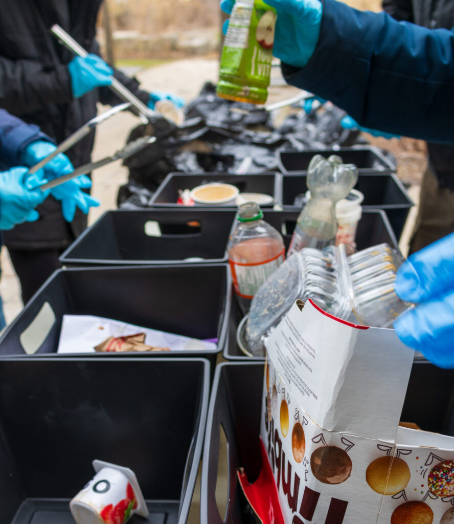 EMA students conduct waste audit on campus in support of College's ...
