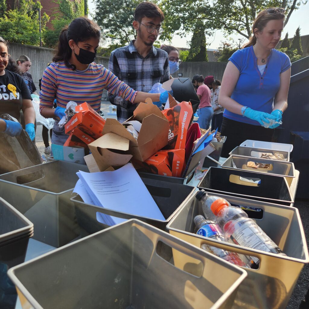 EMA students conduct waste audit on campus in support of College's ...