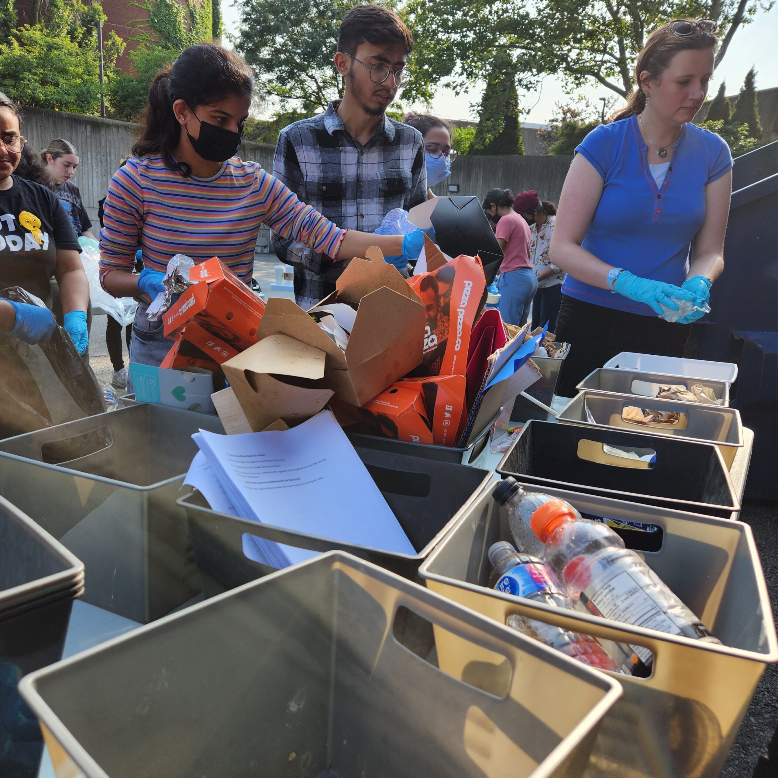 EMA students conduct waste audit on campus in support of College's ...
