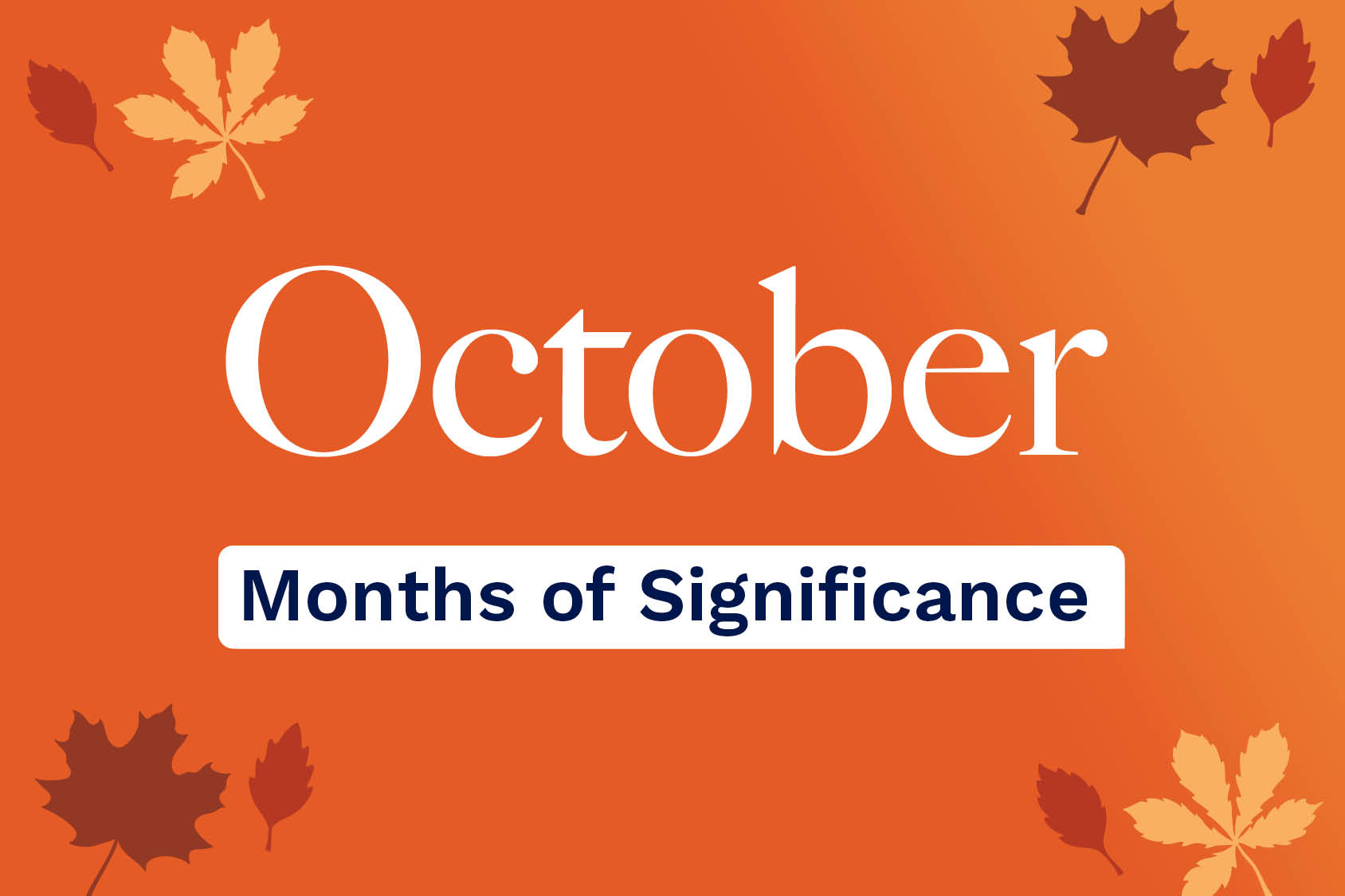 October observances: Celebrating heritage, history, and awareness ...