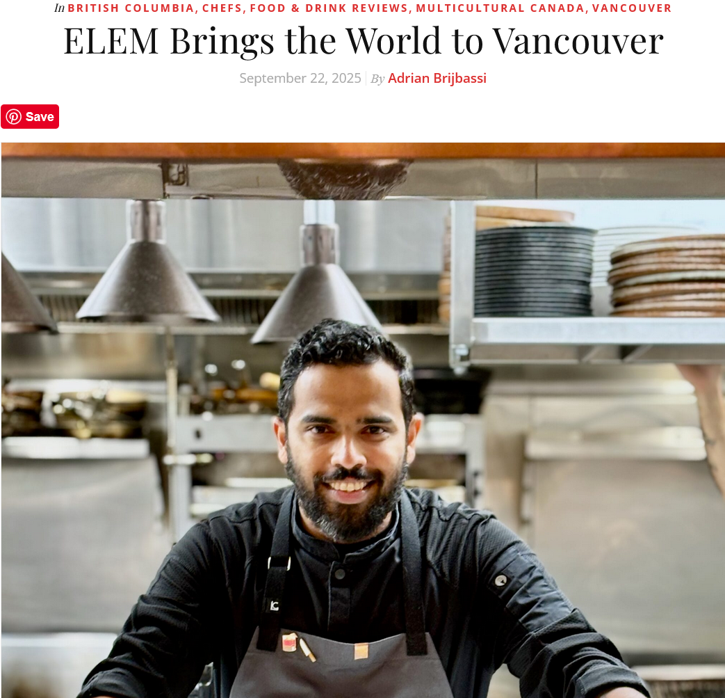 Vacay.ca features NC culinary grad Vish Mayekar | InsideNC