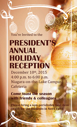 President's Holiday Reception Dec. 10 | InsideNC