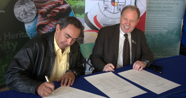 The Métis Nation of Ontario Signs Educational Partnership with Niagara ...