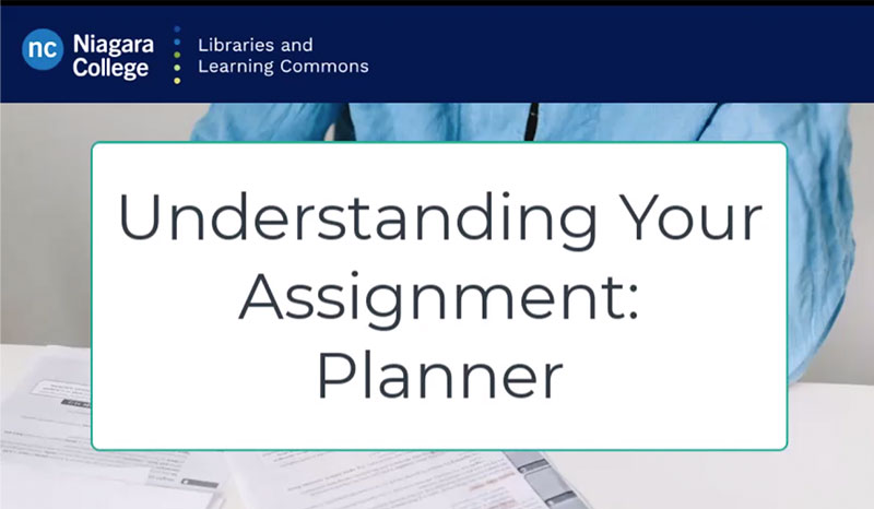 Understanding Your Assignments | LauNCh Guide | Niagara College