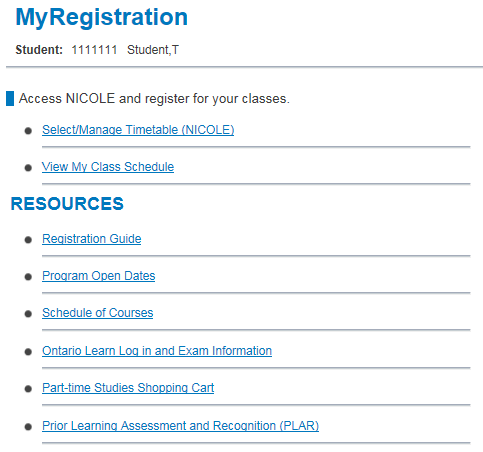 How to: Add or Change Courses in NICOLE | MyNC | Niagara College