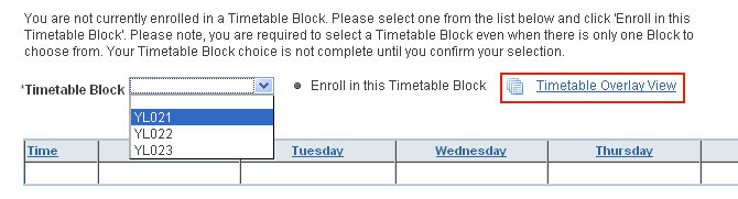 How-to: Select a Timetable Block | MyNC | Niagara College
