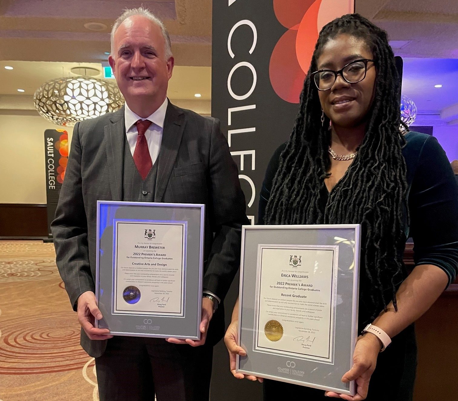 Two Niagara College alumni win Premier’s Awards | Niagara College