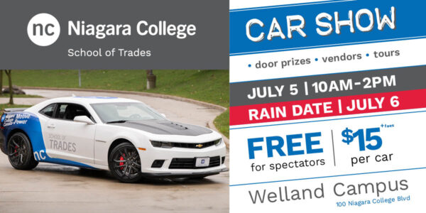 Community car show rolls into Niagara College's Welland Campus on July ...