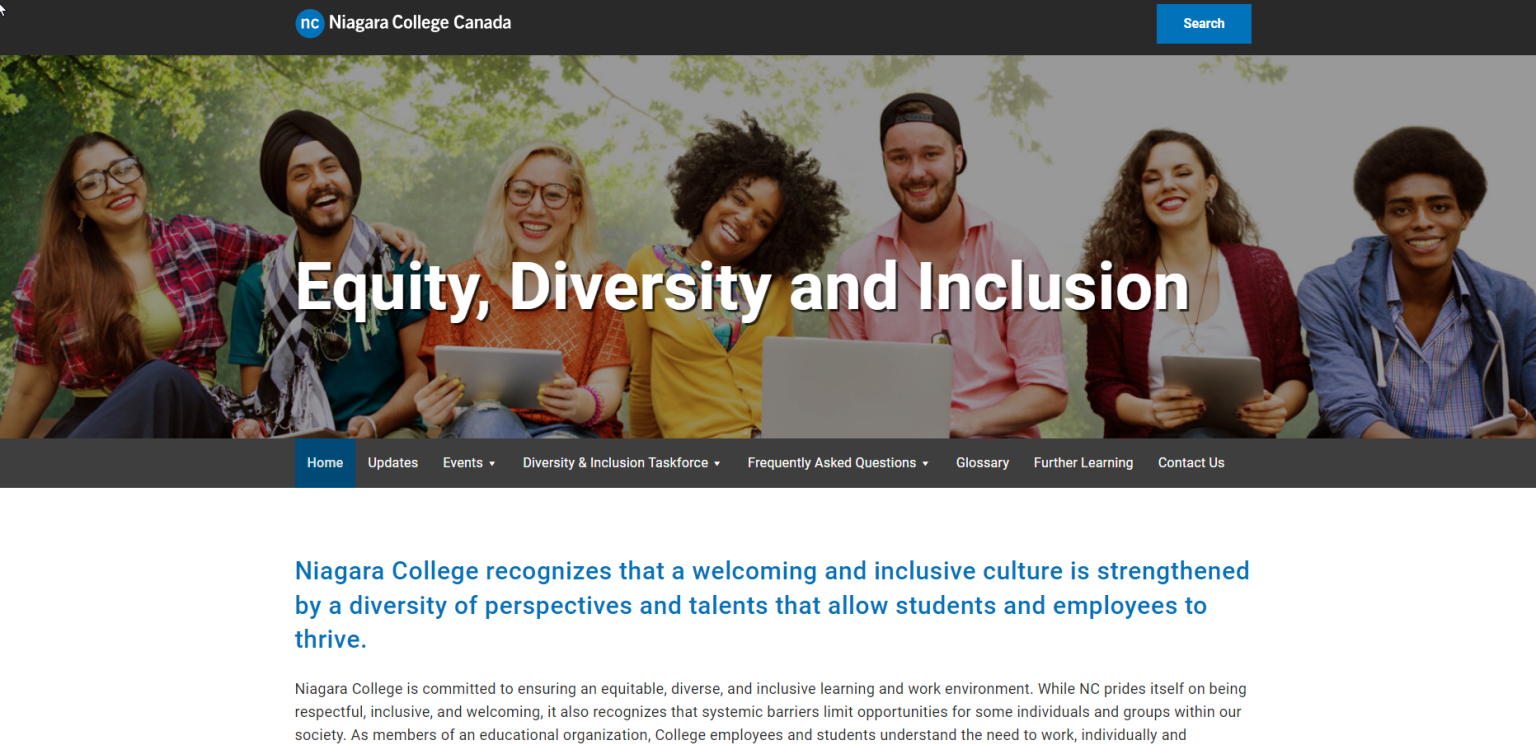 Launching NC's new Equity, Diversity and Inclusion website | Niagara ...